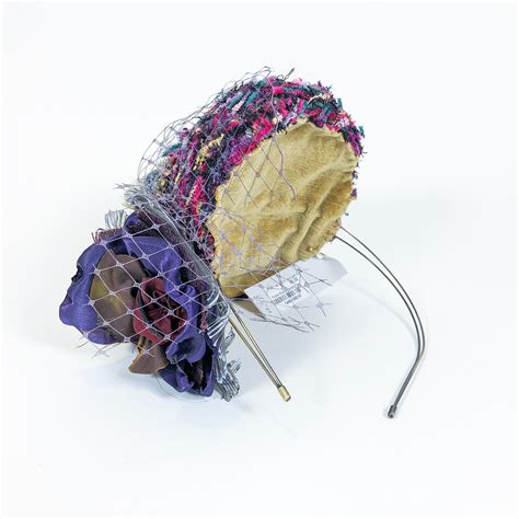 Purple Round Fascenator Bluestemcrafts