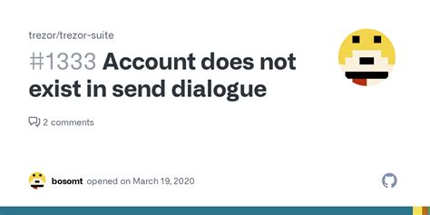 Account Does Not Exist In Send Dialogue · Issue 1333 · Trezortrezor