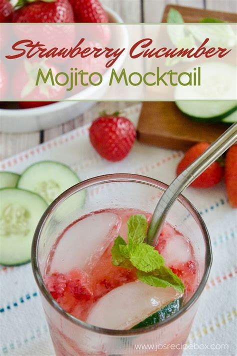 Strawberry Cucumber Mojito