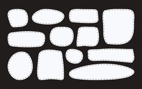 손으로 그린 종이 따옴표 프레임 세트 장식이 있는 빈 음성 상자입니다 낙서 텍스트 상자 평면 벡터 고립된 그림 0명에 대한 스톡 벡터 아트 및 기타 이미지 Istock