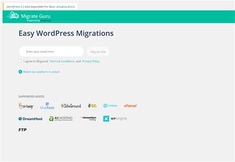 Cómo migrar WordPress de una manera fácil Migrate Guru