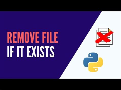 Python Delete A File If Exists A Comprehensive Guide