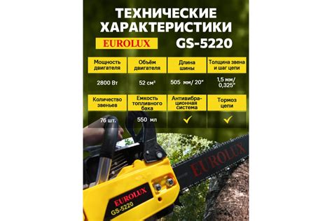 Бензопила Eurolux GS-5220 70/6/8 - выгодная цена, отзывы ...