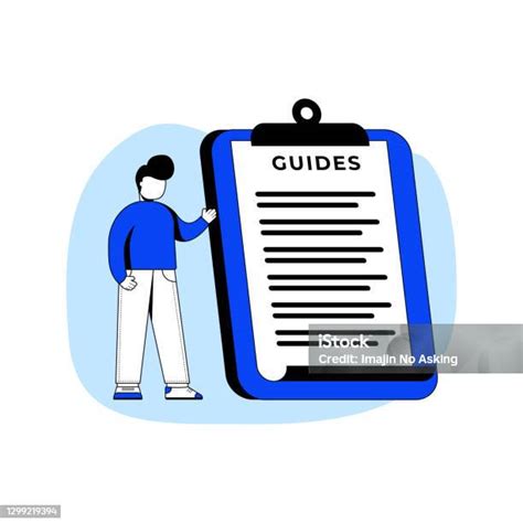 평면 디자인 개념 벡터 그림 아이콘을 안내합니다 사용자 설명서 계약 초안 작성 요구 사항 사양 문서 추상적 은유 방문 페이지 모바일 앱에 사용할 수 있습니다 개념에 대한