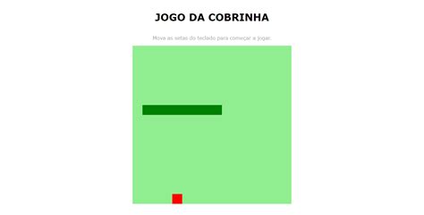 GitHub liafarias Jogo Da Cobrinha Projeto desenvolvido para a conclusão de bootcamps da DIO