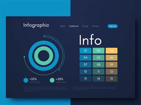 Flowchart Infographics Scheme Workflow Diagram Vector Image