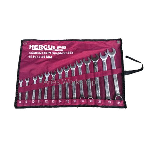 14pcs 8 24mm Combination Spanner Set Crv Heavy Duty Spanar Set Spanar Set Wrench Tools Car