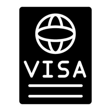 Premium Vector Visa Vector Icon Design Illustration