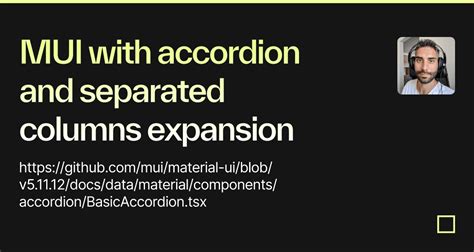 Mui With Accordion And Separated Columns Expansion Codesandbox