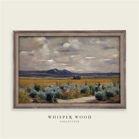 Idaho Landscape Oil Painting Landscape Warm Rustic Country Decor