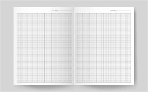 20 Graph Paper Notebook Quad Ruled 20x20 20 Squares Per Inch