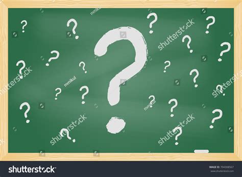 Chalkboard Question Mark Sketch Vector Illustration Stock Vector Royalty Free 704308567