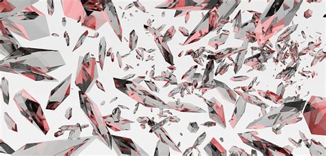 파편 먼지 요소 깨진 유리 흩어져 있는 흰색 배경 폭발 파편 3d 그림 고철에 대한 스톡 사진 및 기타 이미지 고철 긁힌 기물 파괴 Istock