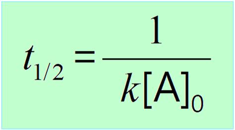 Half Life Equation For Zero Order Reaction At Jana Bowers Blog