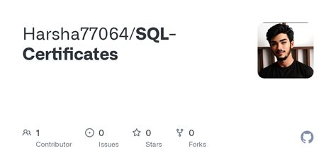 Github Harsha77064sql Certificates