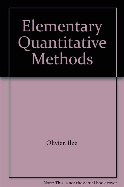 Elementary Quantitative Methods Olivier Ilze Books
