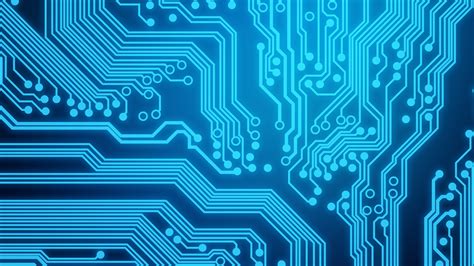 4k Abstract 3d Abstract Blue Circuit Boards Hd Wallpaper Rare