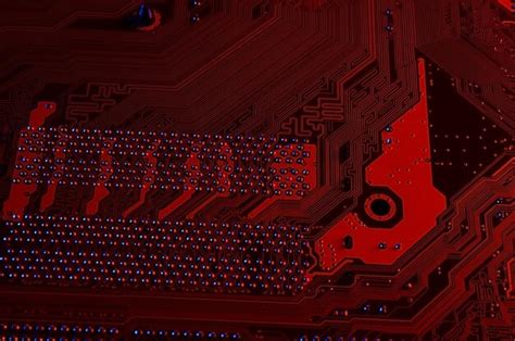 Premium Photo Computer Cpu Processor Chip On Circuit Board Motherboard Background Closeup With