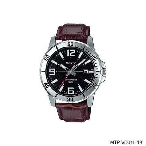 Casio Standard นาฬิกาข้อมือผู้ชาย สายหนัง รุ่น Mtp Vd01l Series