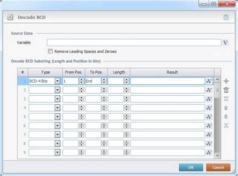 How To Work With Processes Working With The RFID Processes Group Working With Decode BCD Process