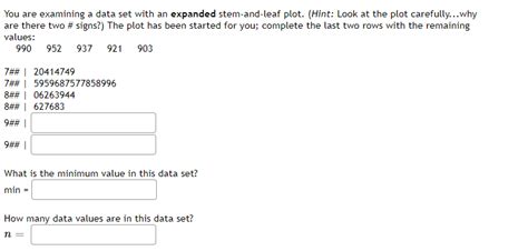 Solved You Are Examining A Data Set With An Expanded
