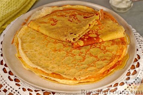 Рецепт: Блинчики из пшена и овсянки, на сливках (без муки) на ...