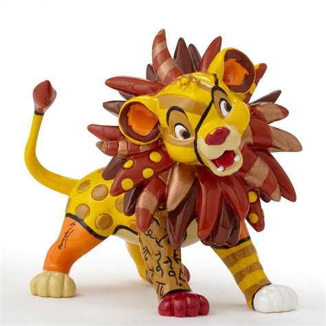 Disney Romero Britto Mini Simba New Edition Figurine New With Box