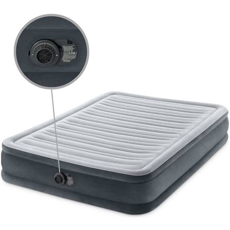 Надуваем дюшек Intex Full Comfort Plush 137x191x33 см вградена електрическа помпа Emag Bg