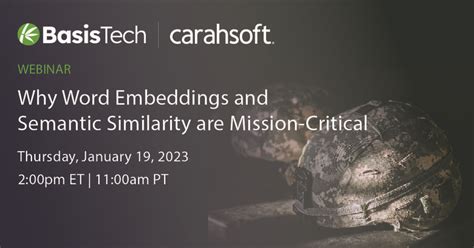 Carahsoft On Linkedin Semantic Similarity Boosts Ai For Extracting Entities Matching Names And…