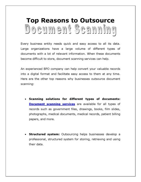 Top Reasons To Outsource Document Scanning By Managed Outsource Solutions Issuu