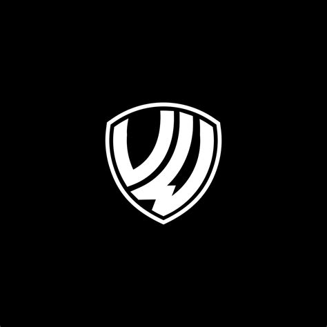 VW Initial Letter In Modern Concept Monogram Shield Logo 33205944 Vector Art At Vecteezy