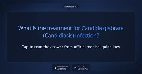What Is The Treatment For Candida Glabrata Candidiasis Infection