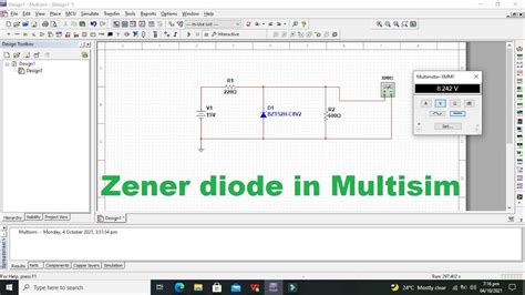 How To Use Zener Diode In Multisim Zener Diode As A Voltage Regulator