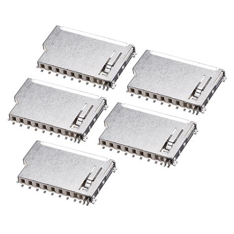 SD Memory Card Socket Short Body 11Pin PCB Mount Connector 5pcs Walmart Com