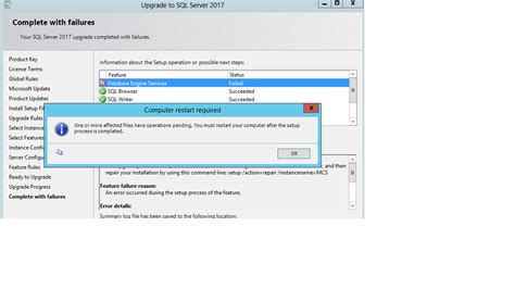 Error Code 0x851A001A Upgrade Sql In Place SQLServerCentral Forums