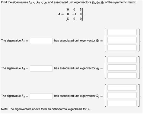 Solved Find The Eigenvalues λ1
