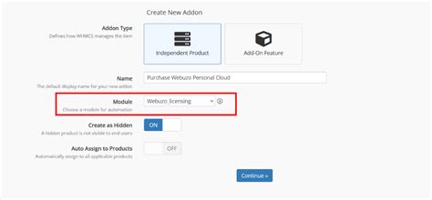 WHMCS Auto Licensing Addon Webuzo