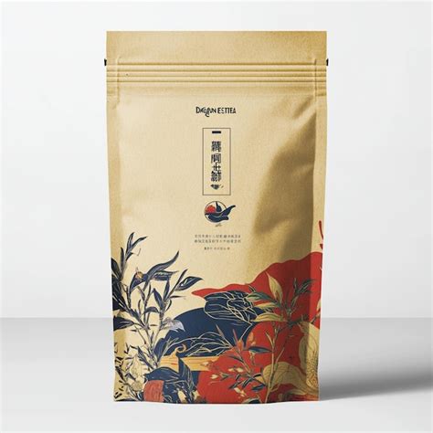 Dragon Fruit Tea Packaging Design Premium Ai Generated Image