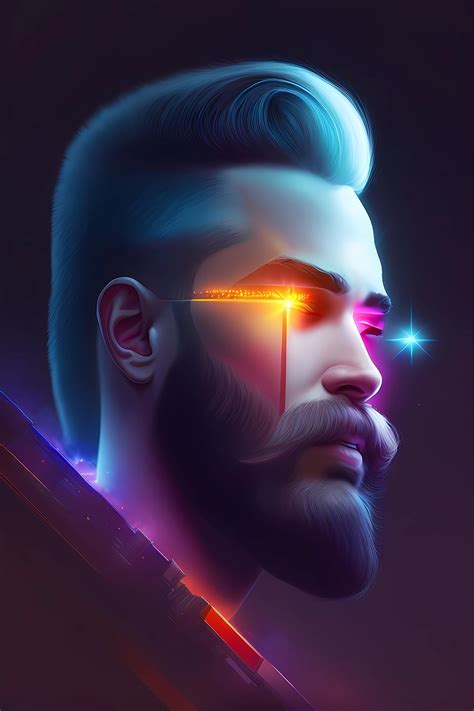 Download Ai Generated Man Double Exposure Royalty Free Stock