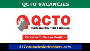 QCTO Vacancies 2024 Online Application Form
