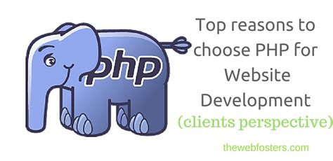 Top Reasons To Choose PHP For Web Development Client S Perspective The Web Fosters