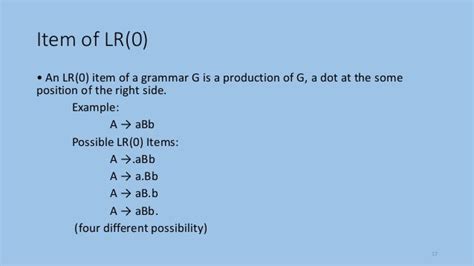 Lr1 And Slr1 Parsing