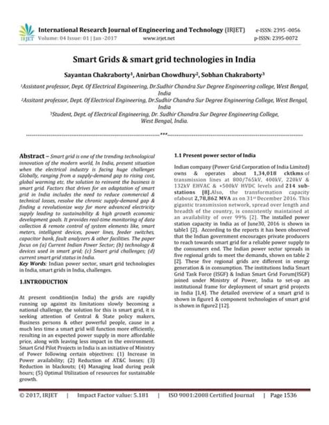 Smart Grids And Smart Grid Technologies In India Pdf