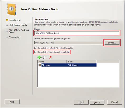 Exchange Offline Address Book Olporac