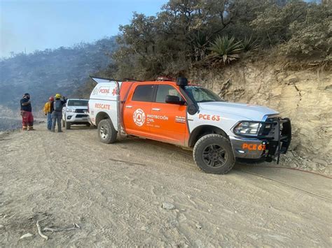 Continúa Combate De Incendio En Sierra De Santiago