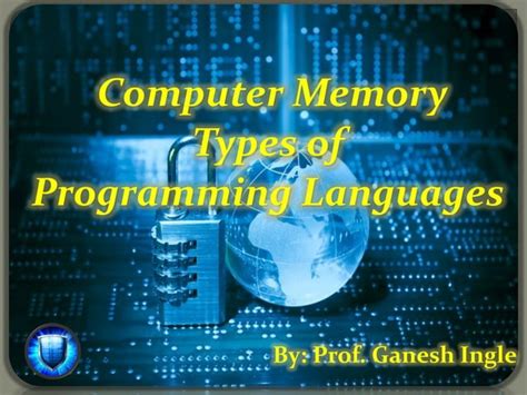 Computer Memory Types Of Programming Languages Ppt
