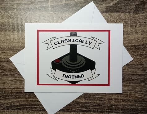 Retro Gaming Birthday Card Classically Trained Vintage Gamer