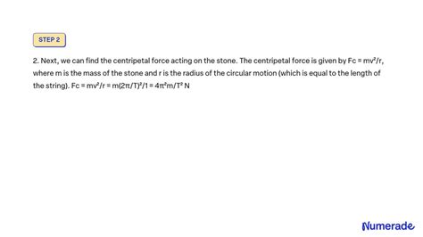 solved a stone of mass 1 kg is whirled horizontally attached to a 1 m string with a 30Â° angle