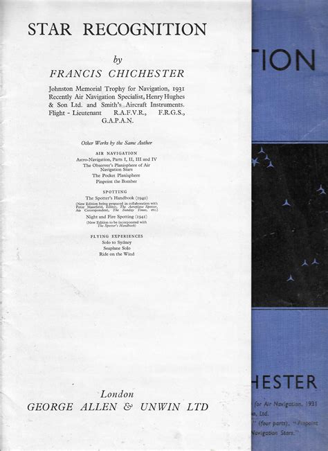 Star Recognition With Chart Of Navigation Stars And Star Recognition