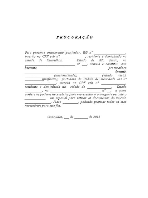 Procuraçao Modelo Pdf